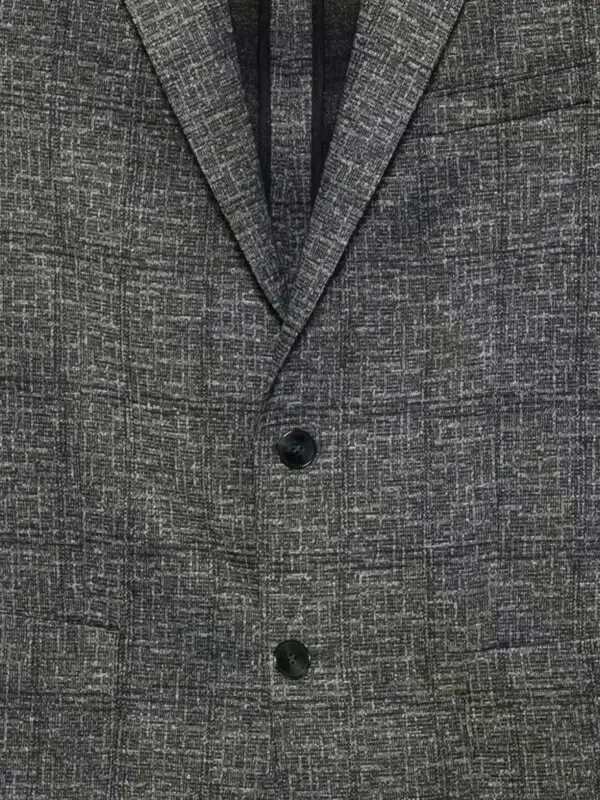 Karl Lagerfeld Textured Two-button Jacket - Grey