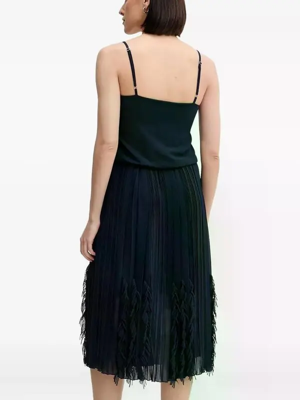 SANDRO FERRONE Ruffle-hem Midi Dress