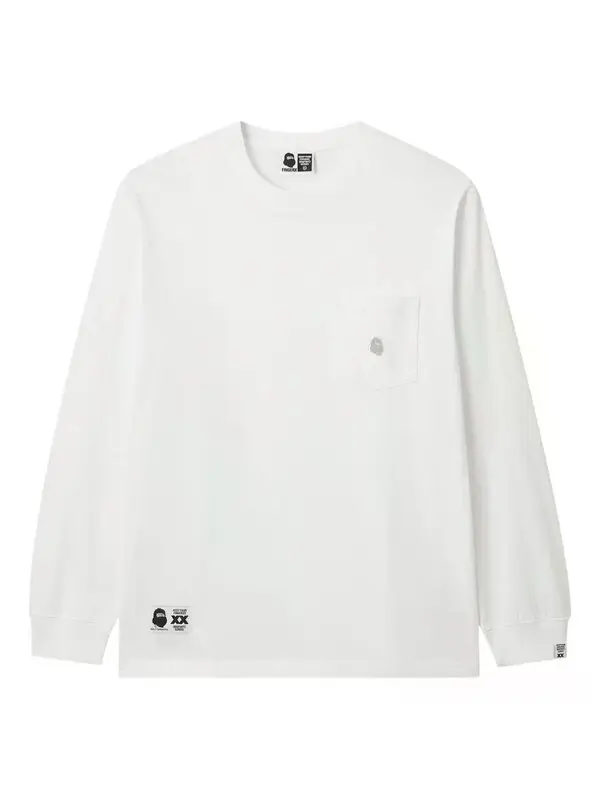 FINGERCROXX Detailed-pocket Long-sleeved T-shirt - White
