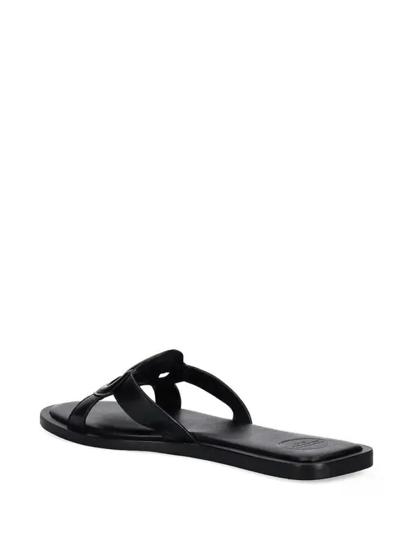 Gant Leather Logo-embossed Flat Sandals