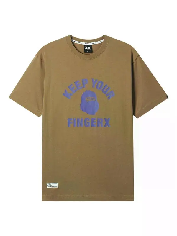 FINGERCROXX Graphic-print T-shirt - Brown