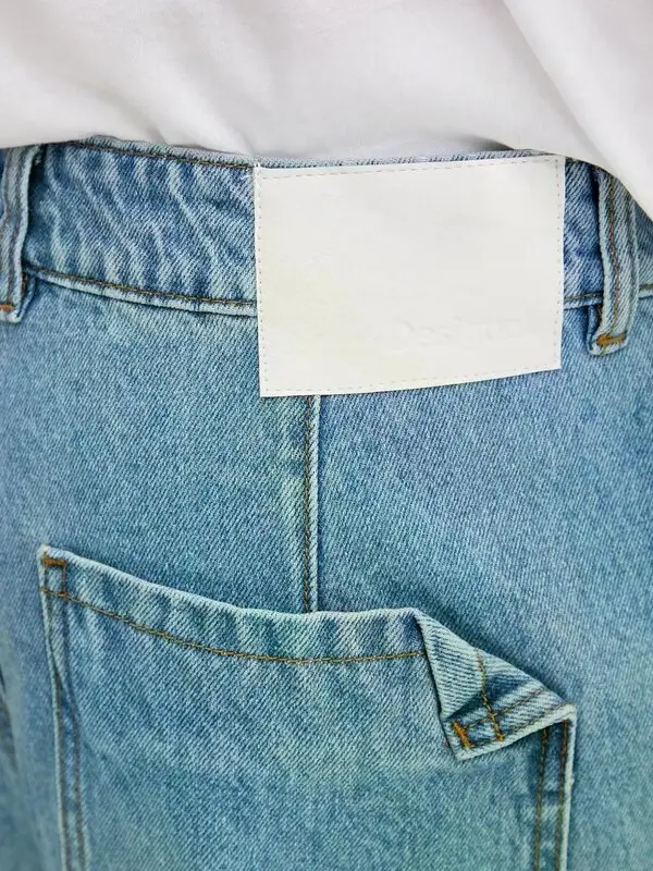 Desigual Panelled Frayed Jeans