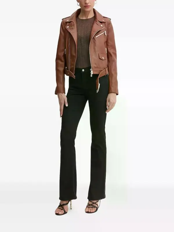 Pinko Leather Biker Jacket