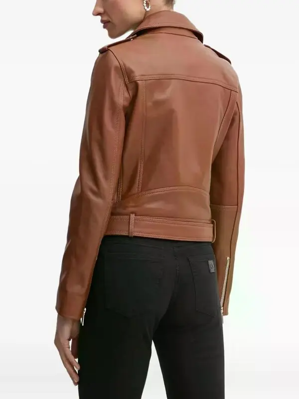 Pinko Leather Biker Jacket