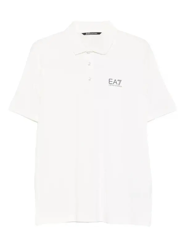 Emporio Armani Logo-print Polo Shirt - White