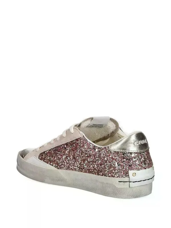 CRIME LONDON Glitter Detail Sneakers - Pink