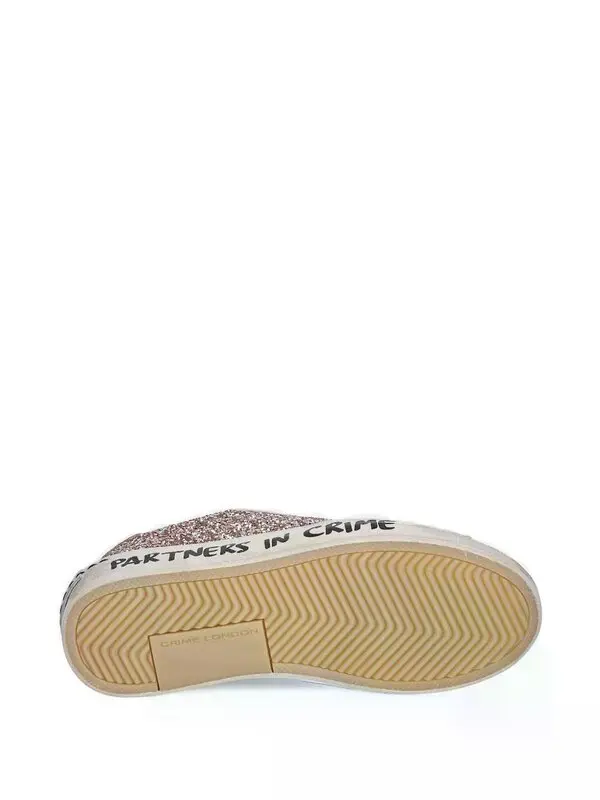CRIME LONDON Glitter Detail Sneakers - Pink