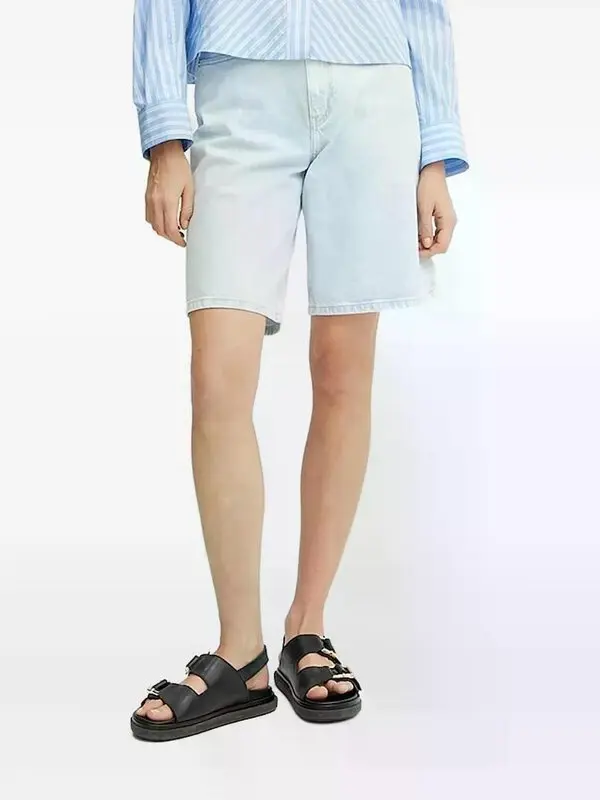 IVY OAK Light Wash Denim Shorts