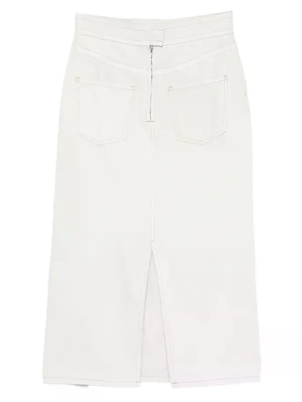 IRO PARIS Judes Slit-front Cotton Midi Skirt
