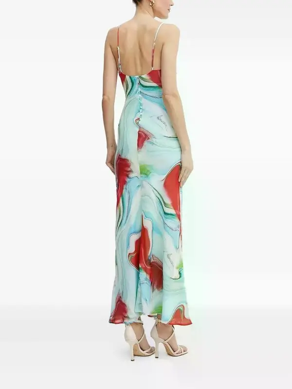 Bardot Graphic-print Slip Maxi Dress