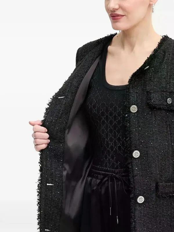 Guess Sequin-embellished Tweed Jacket
