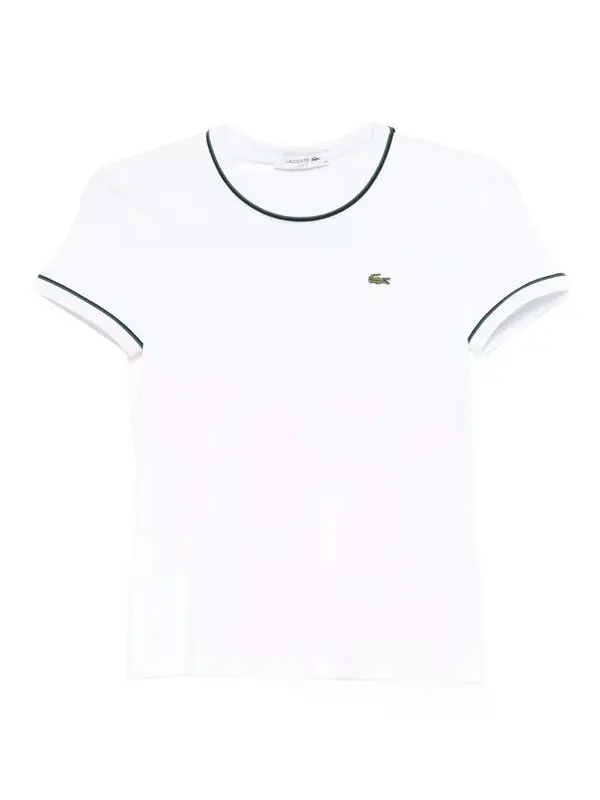 Lacoste Logo-embroidered T-shirt - White
