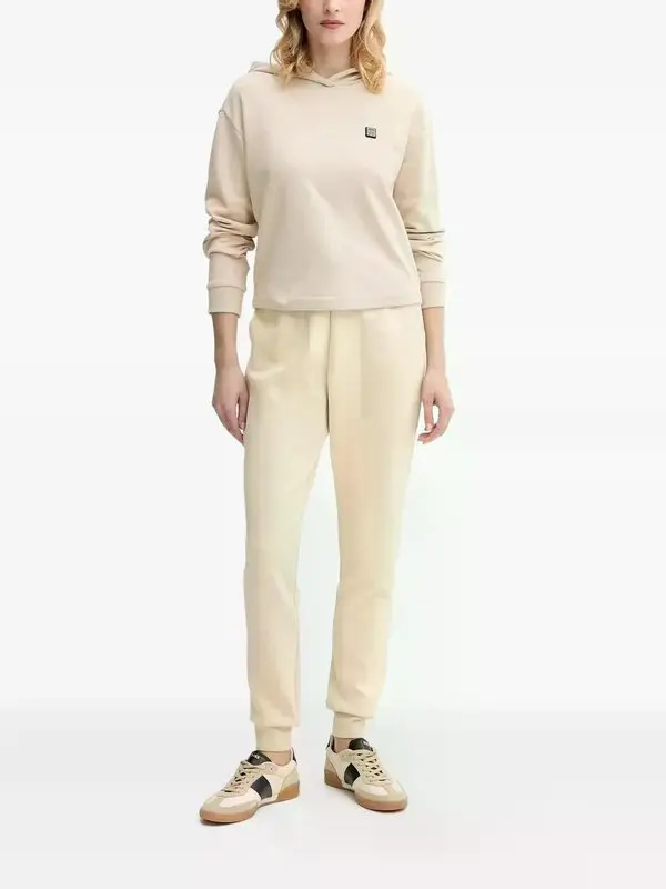 Armani Exchange Drawstring Hoodie With Logo Plaque