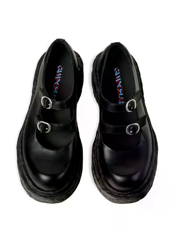 Camper Vamonos Buckle-strap Platform Loafers - Black