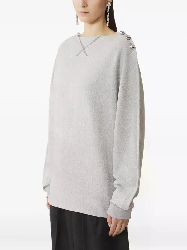 LANVIN Button Detailed Boat-neck Sweater