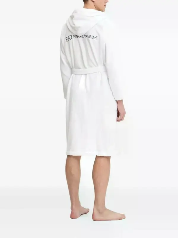 Emporio Armani Embroidered-logo Robe
