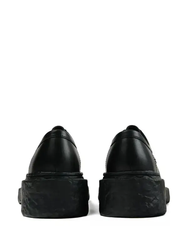 Camper Vamonos Leather Platform Shoes - Black