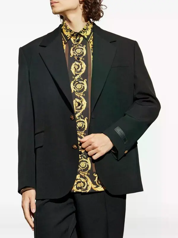 Versace Gold-button Wool Blazer