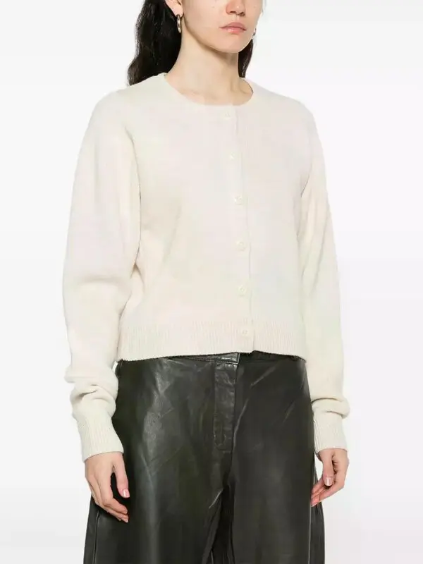 LEMAIRE Button-front Cardigan - Neutrals