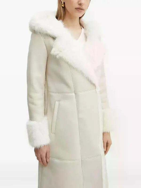 Guess Faux Fur-trimmed Hooded Coat