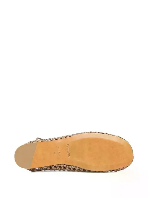 FORTE_FORTE Woven Lace-up Flats