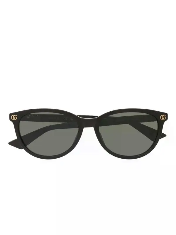 Gucci Logo-detail Round-frame Sunglasses