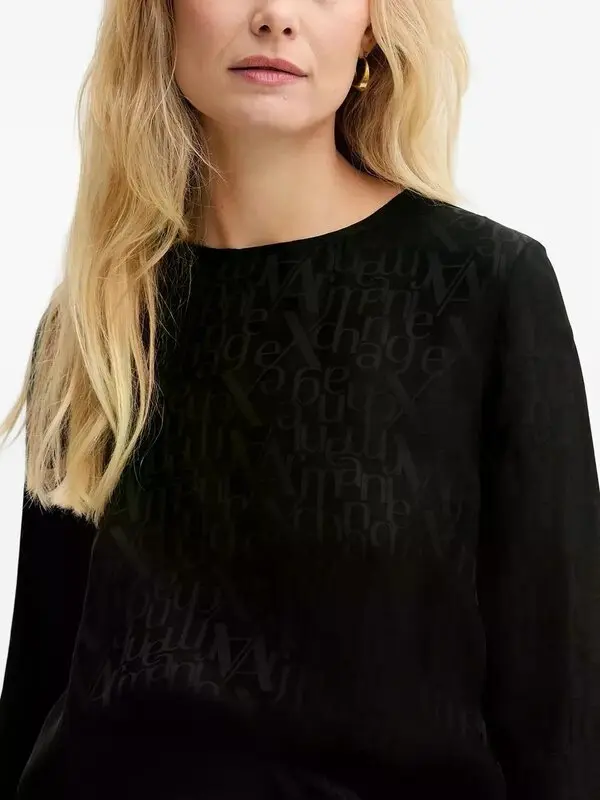 Armani Exchange Bell-sleeve Blouse