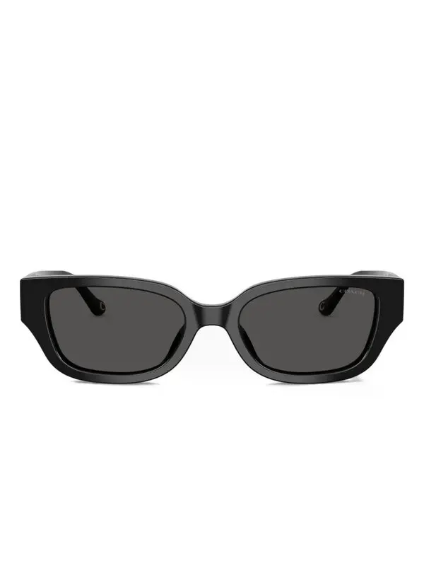 COACH® Logo-plaque Square Sunglasses - Black