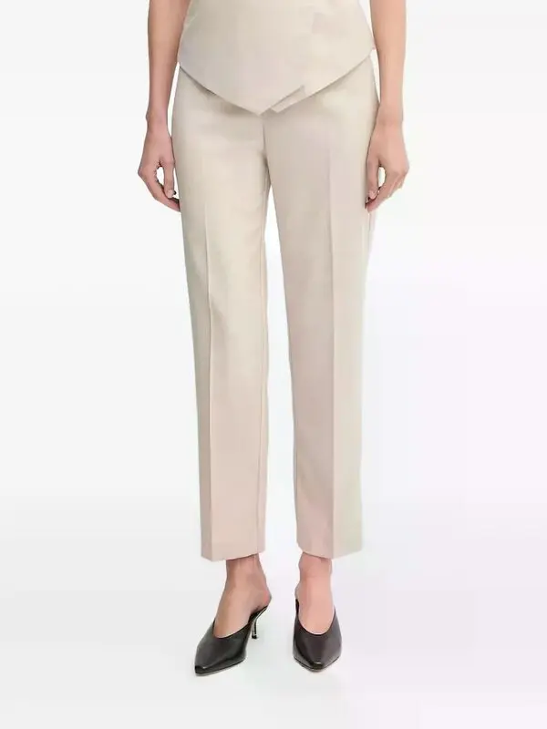 SANDRO FERRONE Wrap-front Darted Trousers