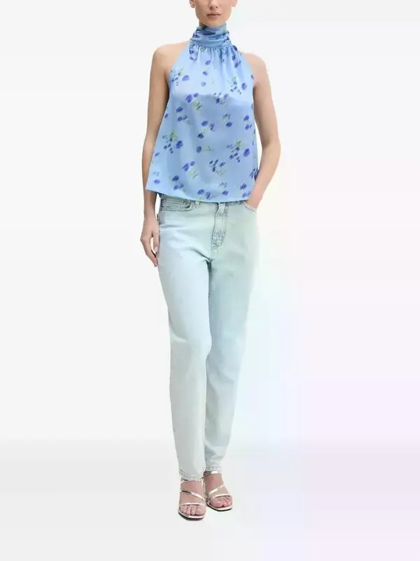 Hugo Floral-print Halter-neck Top