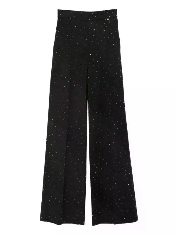 NISSA Embellished Wide-leg Trousers