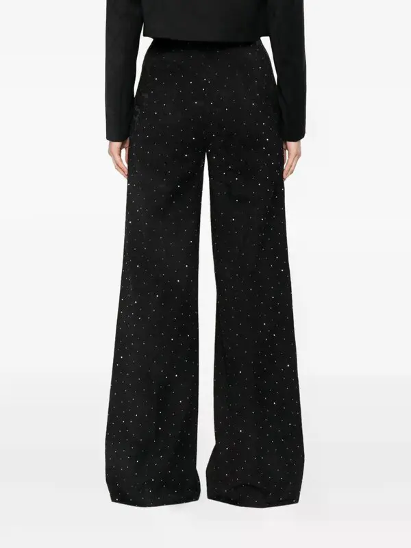 NISSA Embellished Wide-leg Trousers