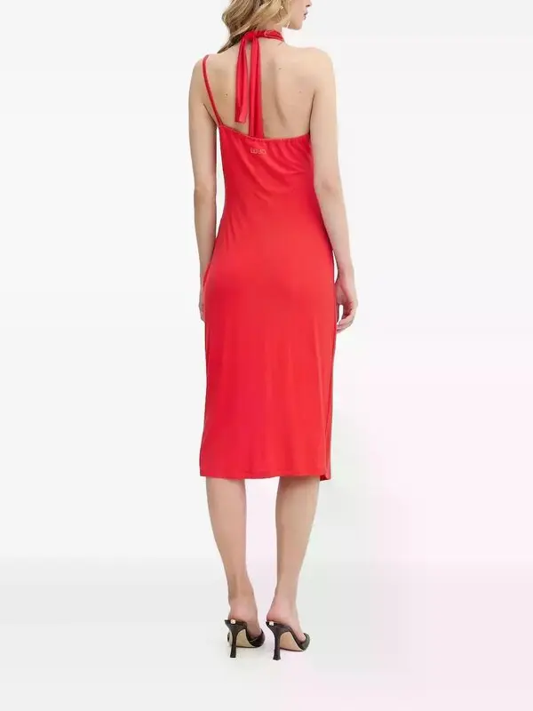 Liu Jo Asymmetric Neck Midi Dress