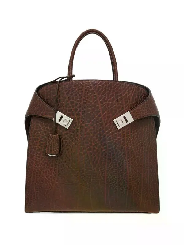FERRAGAMO Hug Gancini-buckle Tote - Brown