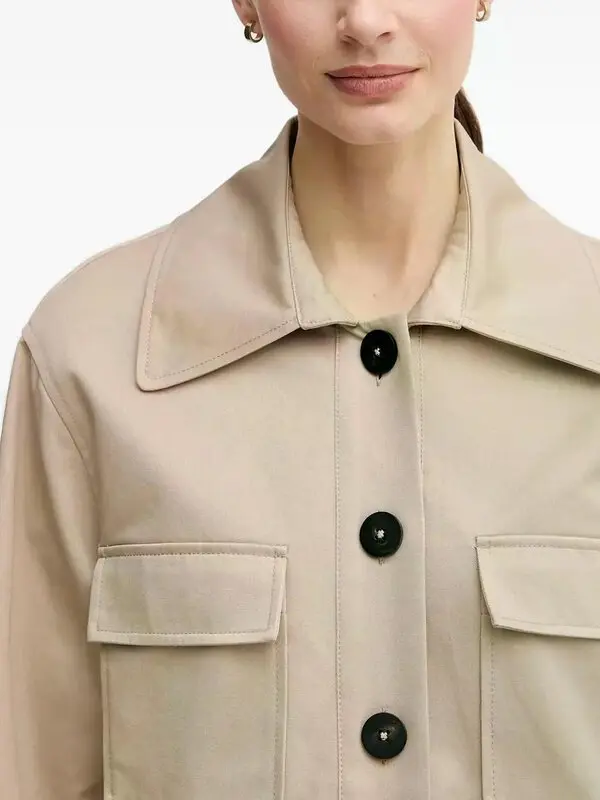 PEDRO DEL HIERRO Button-fastening Flap-pocket Jacket - Neutrals
