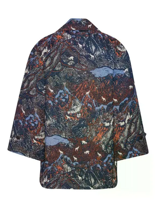 Henrik Vibskov Graphic Double-breasted Coat