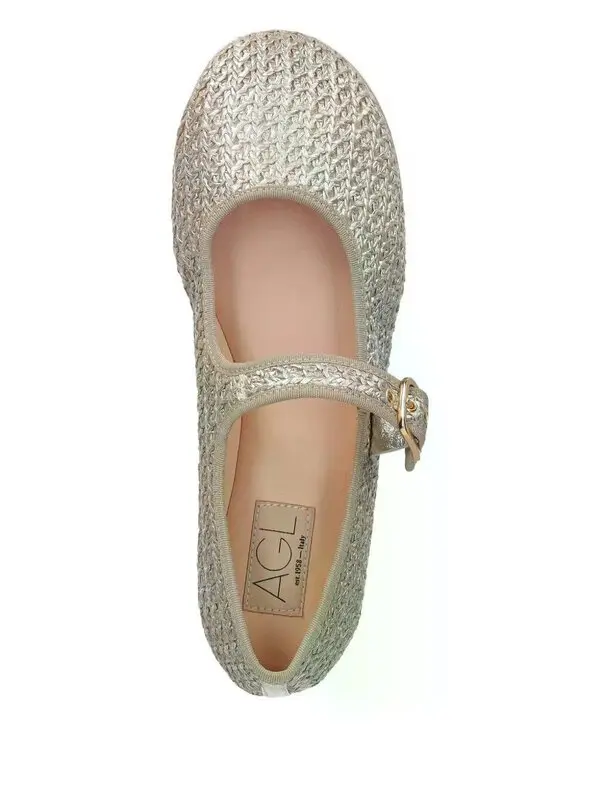 Agl Buckle-fastening Ballet Flats