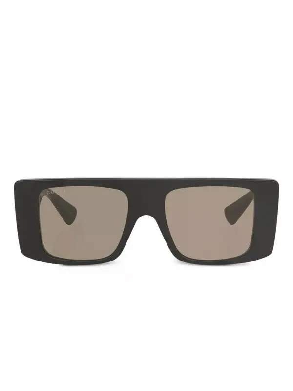 Gucci Rectangular Frame Sunglasses - Black