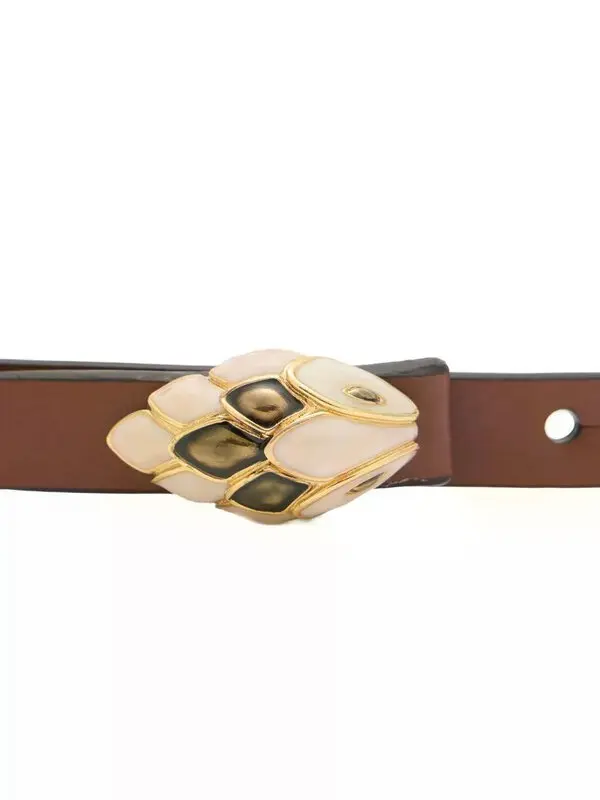 Roberto Cavalli Crystal-embellished Belt - Brown