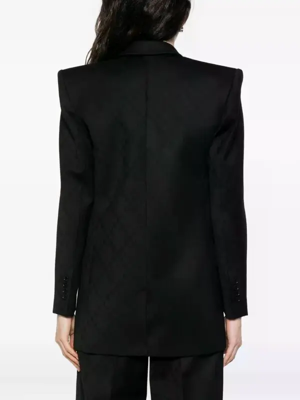 NISSA Textured Double-breasted Jacket