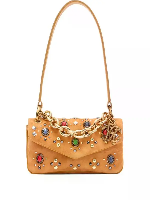 Roberto Cavalli Stone-embellished Shoulder Bag