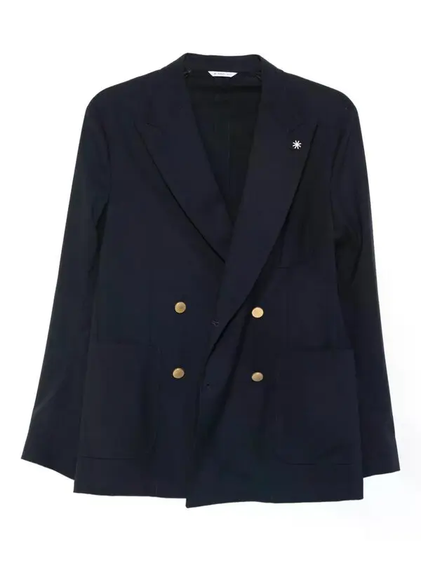 MANUEL RITZ Long Sleeve Double-breasted Jacket