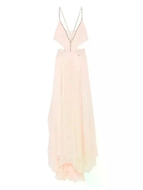 NISSA Embellished Cut-out Maxi Dress - Pink