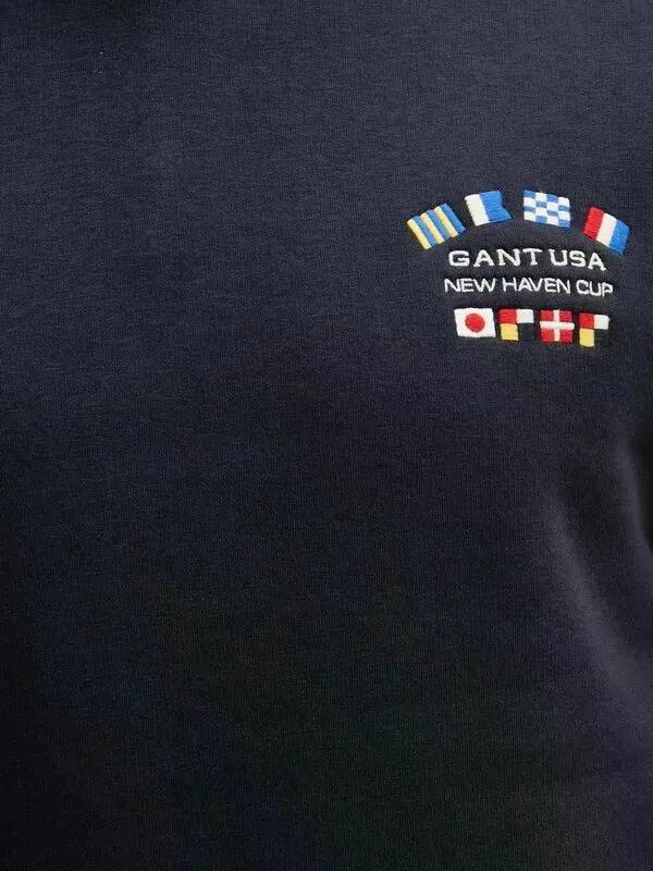 Gant Crew-neck Sweatshirt With Flag Embroidery