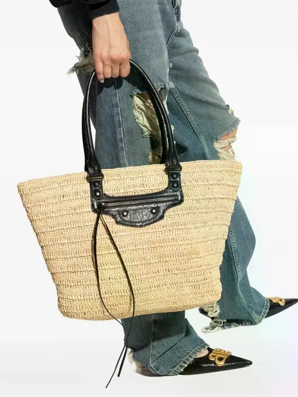 Balenciaga Raffia Tote