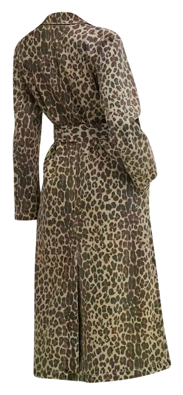 NEVER FULLY DRESSED Leopard Print Belted Coat