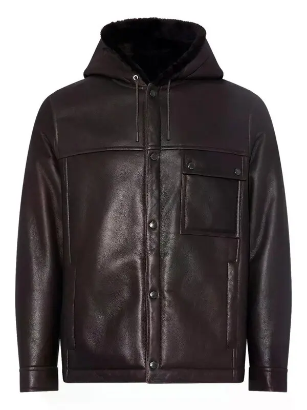 YVES SALOMON Hooded Shearling Jacket