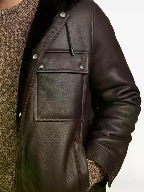 YVES SALOMON Hooded Shearling Jacket