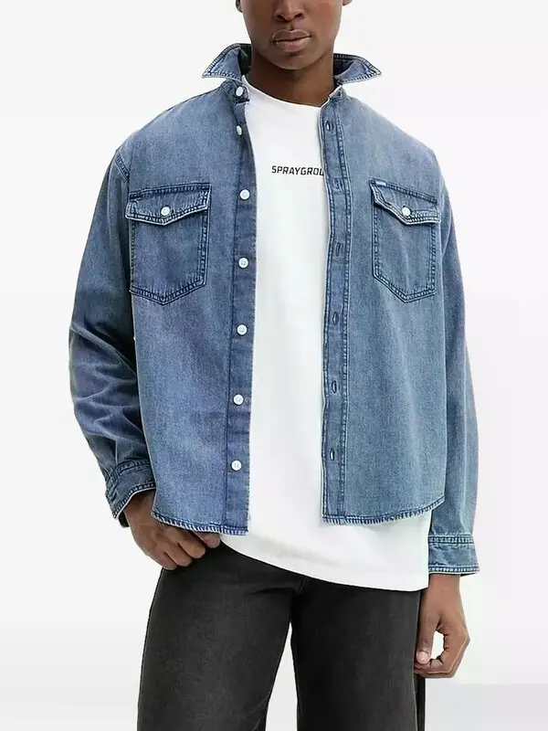 Hugo Double-pockets Denim Shirt