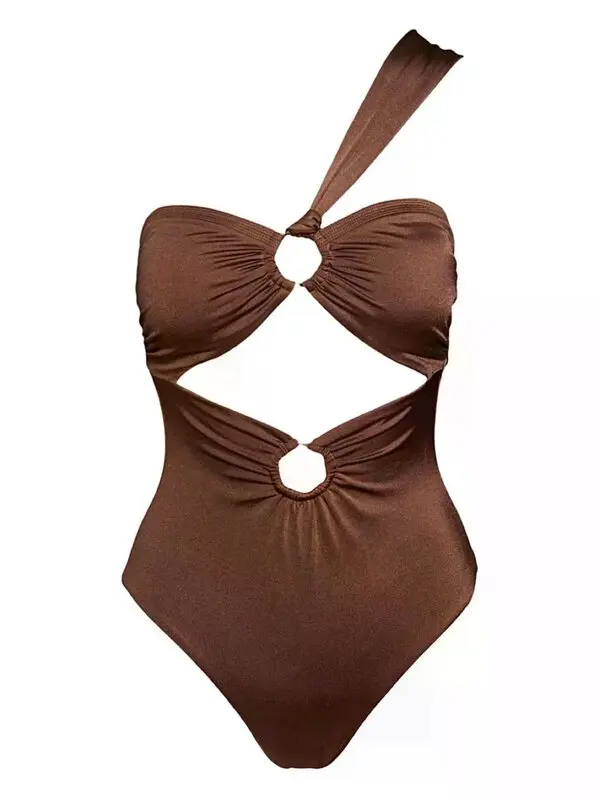 SOFIA ERHAN Gaia Cut-out One-piece Swimsuit - Brown